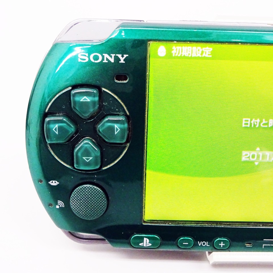 Playstation Portable Spirited Green PSP 3000SG Sony Limited Console ...