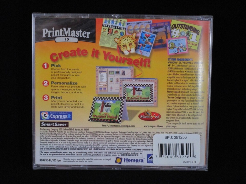 Software PC PrintMaster 10 Print Master 2 cd 7000 images NEW SEALED | eBay