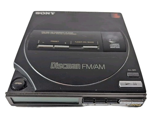 SONY Discman Model D-T10 FM/AM CD Compact Player Untested No Power ...
