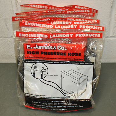 (10) E. James Washing Machine Hoses 3808FF, Female x Female, 8ft, EPDM ...