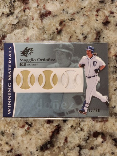 2008 SPx - Winning Materials Baseball Die-Cut #WM-OR Magglio Ordonez ...