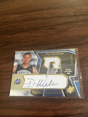 2005-06 SPx Deron Williams Rookie Jersey Relic Auto RC #324/750 | eBay