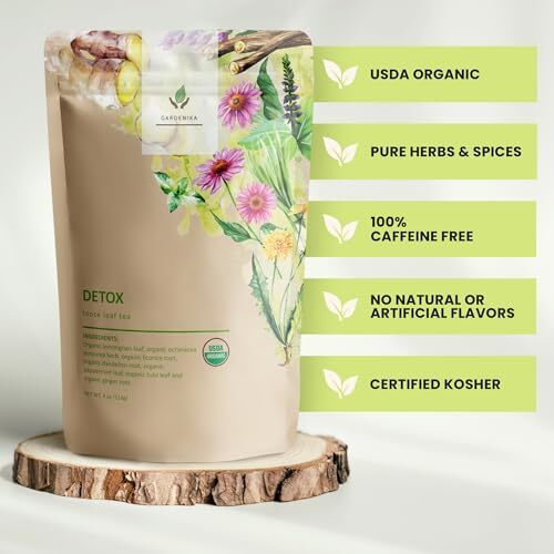 Organic Dandelion Root Detox Loose Leaf Tea, Herbal, Caffeine-Free, KSA Koshe... | eBay