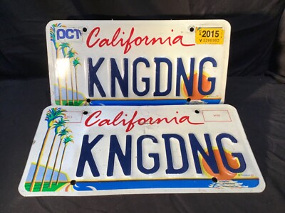 KING KONG DING DONG Custom California License Plate Set Pair SEX Porn ...