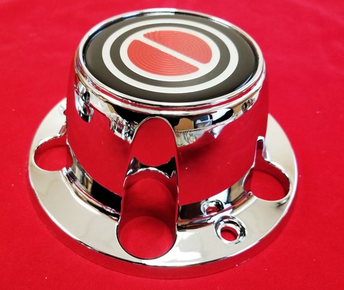 ONE 1980-1996 FORD F150 BRONCO VAN Chrome Wheel Hub Center Cap RED ...