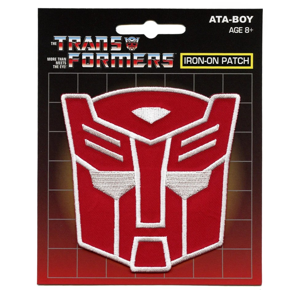 RED-Transformers Helmet Insignia Patch Autobots Leader Optimus Prime ...