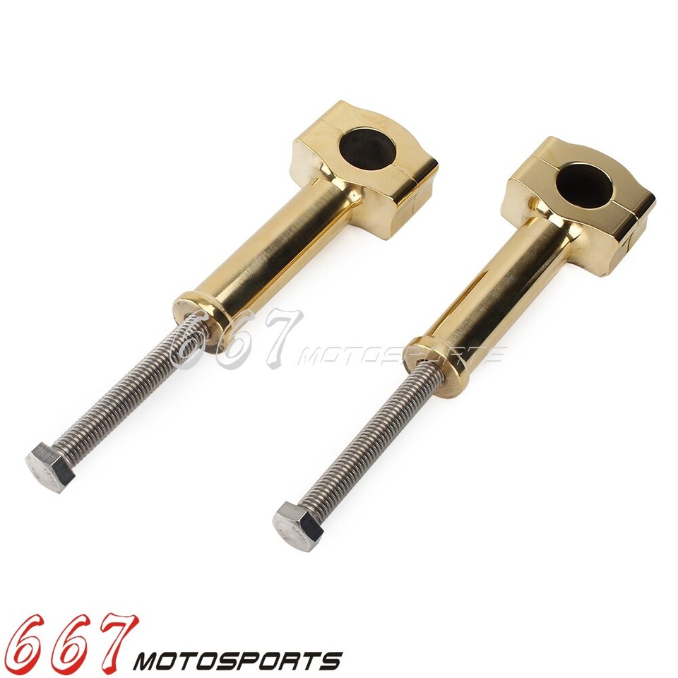 Brass Motorcycle 1" Handlebar Riser for Honda Harley Choppers Bobber ...