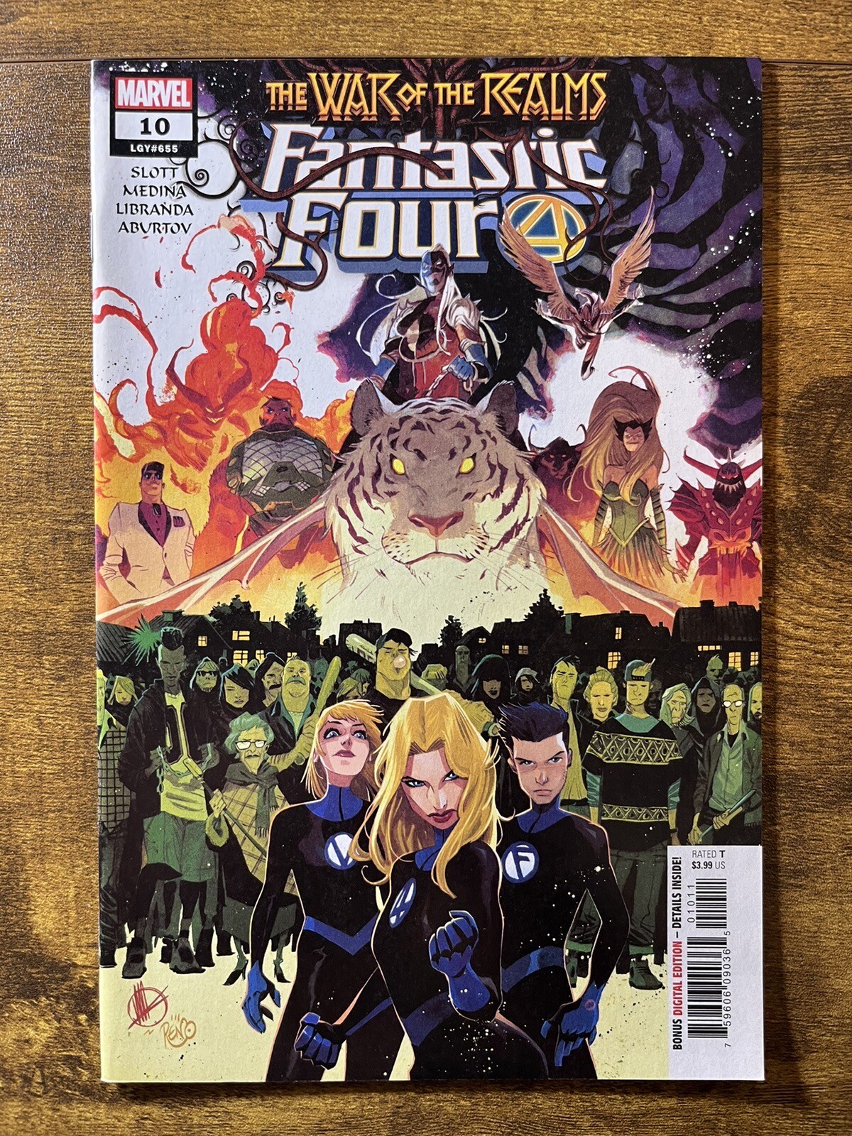 FANTASTIC FOUR 10 ESAD RIBIC COVER DAN SLOTT STORY MARVEL COMICS 2019 ...