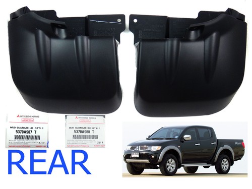 Pair Rear Mud Flap Genuine Slash Guard Fit Mitsubishi L200 Triton 3.2 ...
