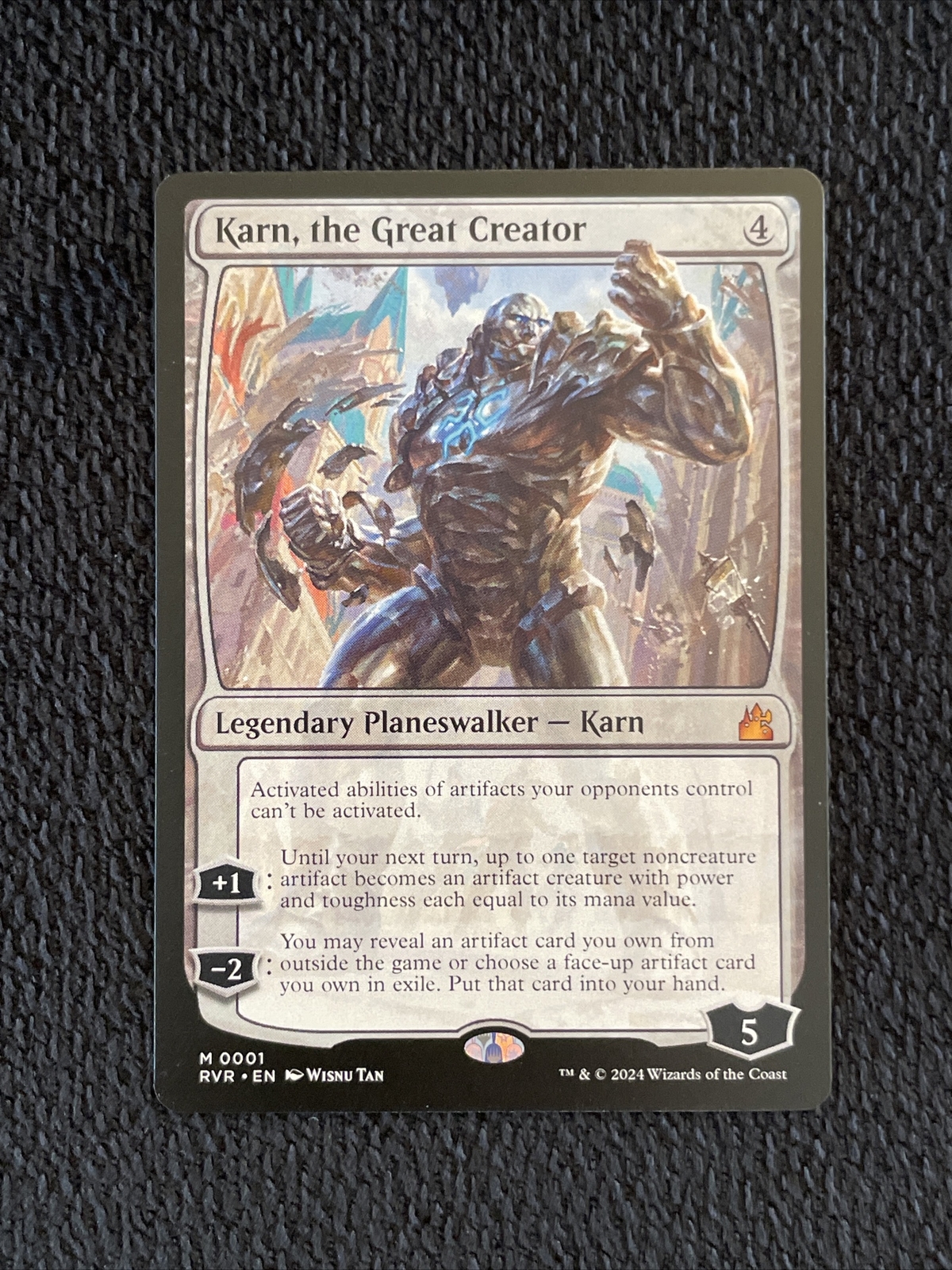 Karn, The Great Creator 0001 Ravnica Remastered MTG Regular Mythic Rare ...