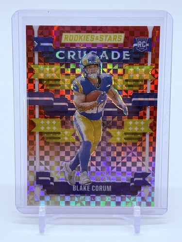2024 Panini Rookies & Stars Blake Corum Crusade Red Plaid RC Los ...