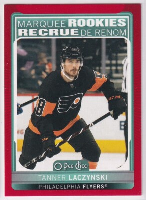 2021-22 O-Pee-Chee Red #641 Tanner Laczynski RC - Philadelphia Flyers ...