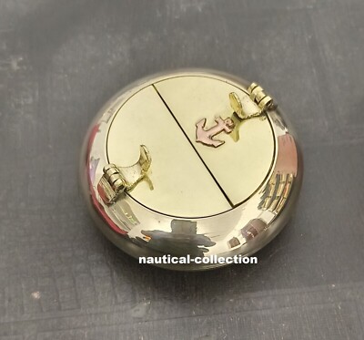 Handmed Vintage Brass Ashtray Cigar Cigarette Tobacco Marine Art Anchor ...