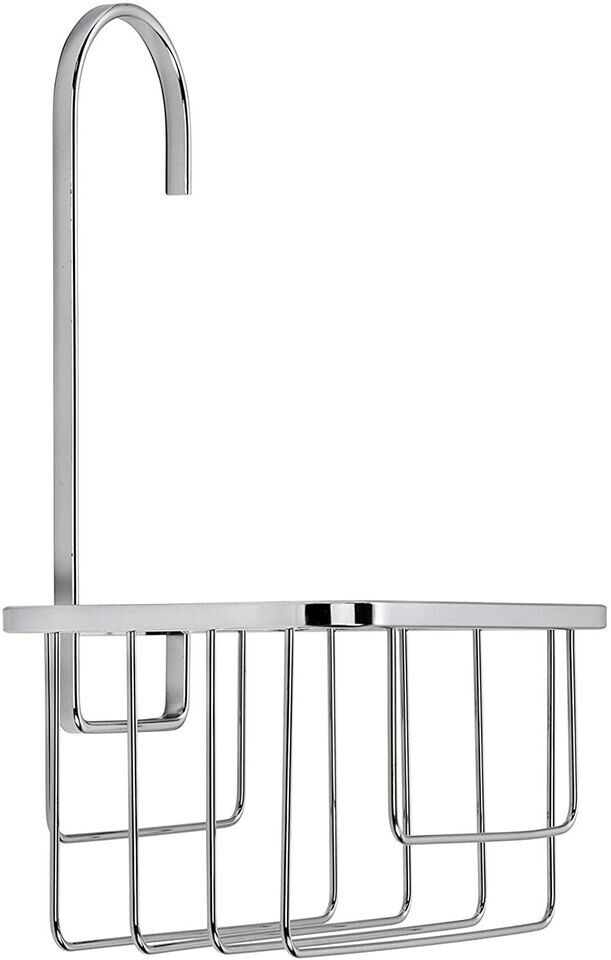 Croydex Hook Over Caddy Basket - Chrome Shower Riser Rail 5 Year Rust ...