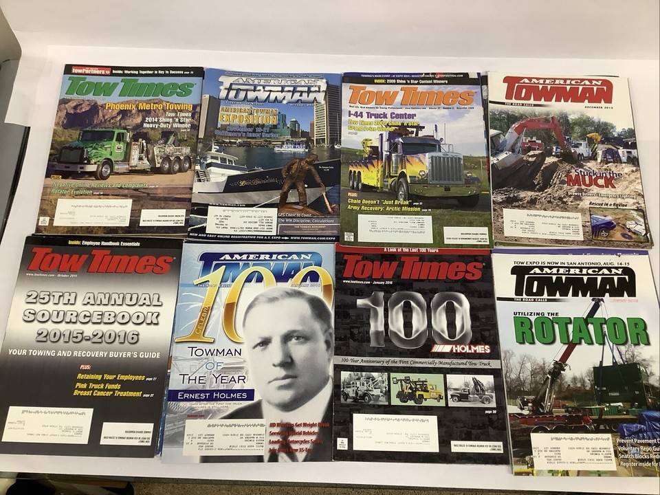 Wrecker Tow times American Tow an Magazine Lot 20 Magazine Lot | eBay