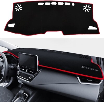 Red Dashboard Anti Sun Glare Carpet Cover Dash Mat Liner Pad Fits 19-22 ...