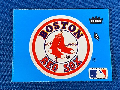 1985 Fleer Update Boston Red Sox Team Logo Sticker Baseball Card | eBay
