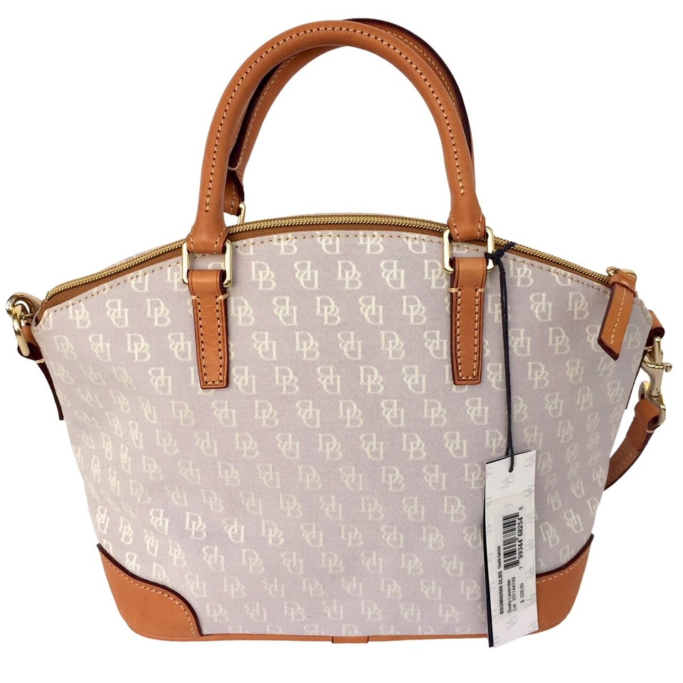 Dooney Bourke Handbag Charlie Satchel Canvas Crossbody Signature Logo ...