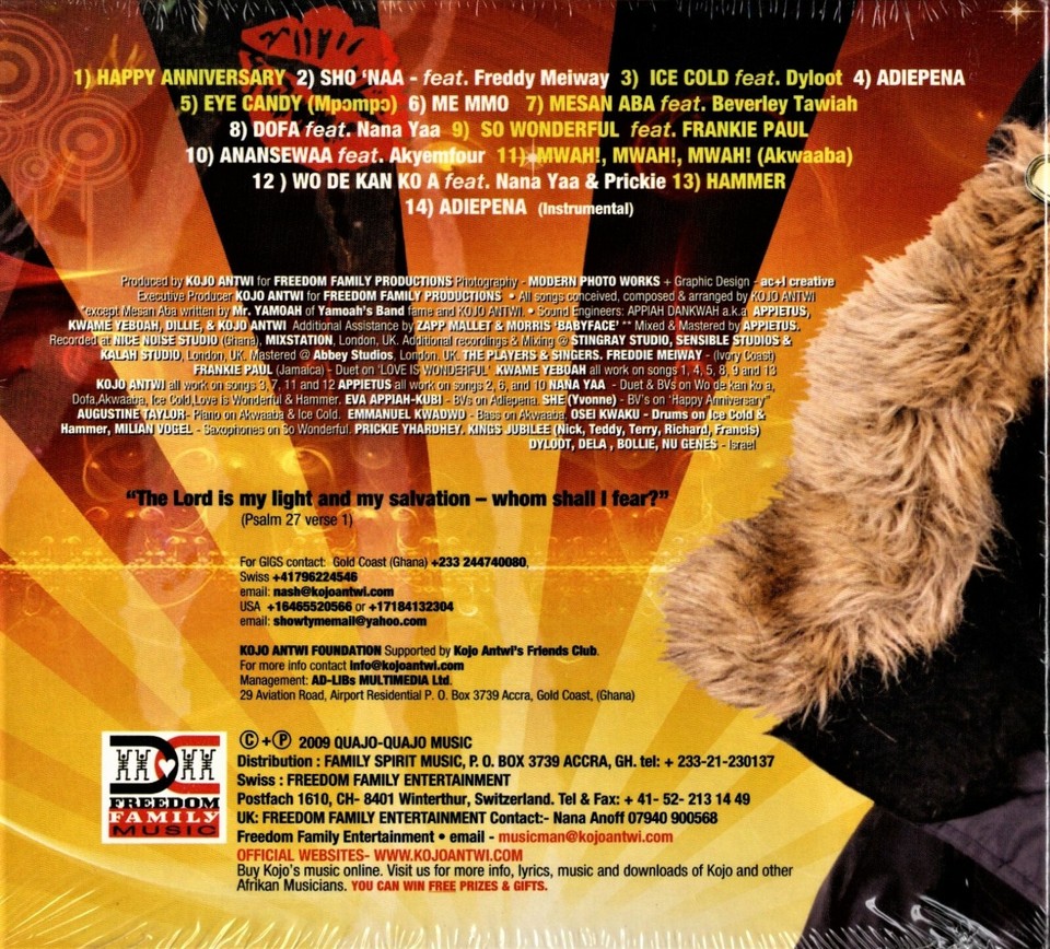 ANIWI, Kojo. Mwwaah. Ghana. CD. Freedom Family 05889. Like new. | eBay