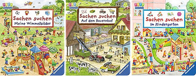 Sachen suchen: Meine Wimmelbilder, Auf dem Bauernhof u Im Kindergarten ...