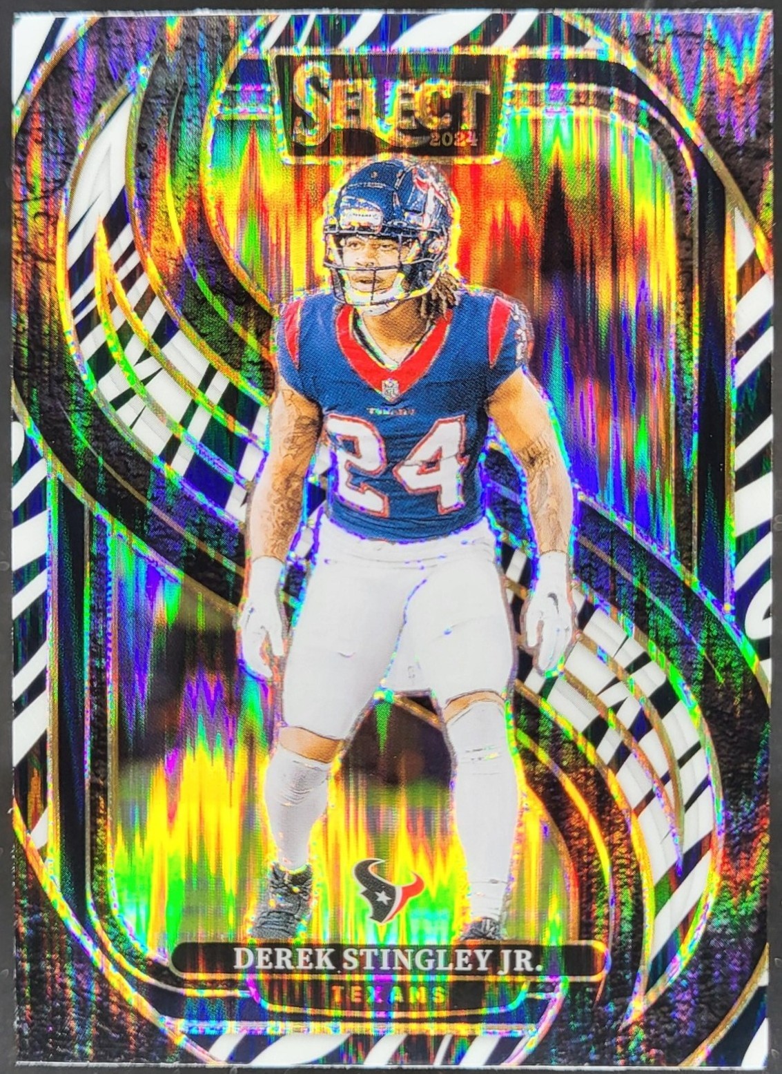 2024 Panini Select - Premier Level Derek Stingley Jr. #149 Zebra Shock ...