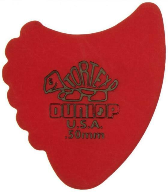72 DUNLOP Tortex Fins .50mm Guitar Picks Red 414r50 for sale online | eBay