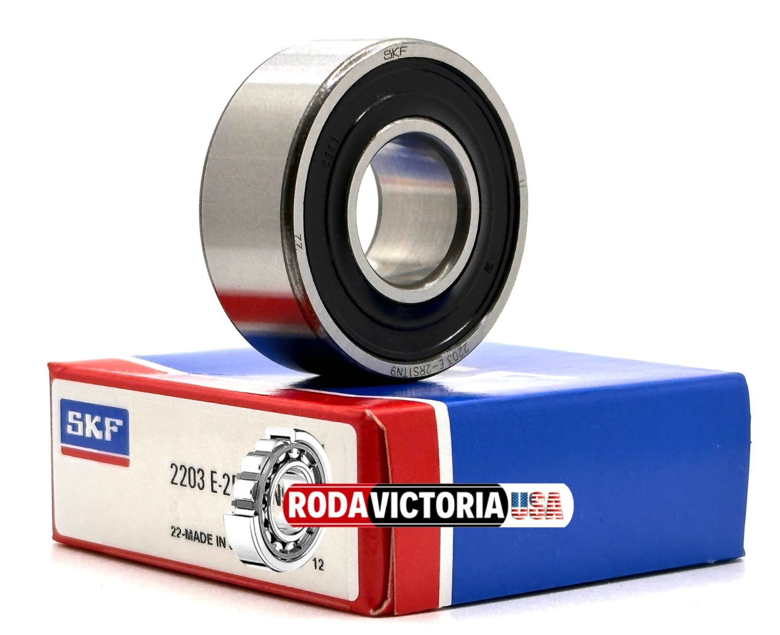 SKF 2203 E 2RS1 TN9 SELF ALIGNING BALL BEARING, RUBBER SEALED ...