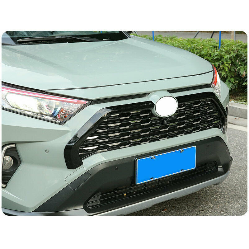For Toyota RAV4 2019-2024 Black Front Center Mesh Grille Grill Strip ...