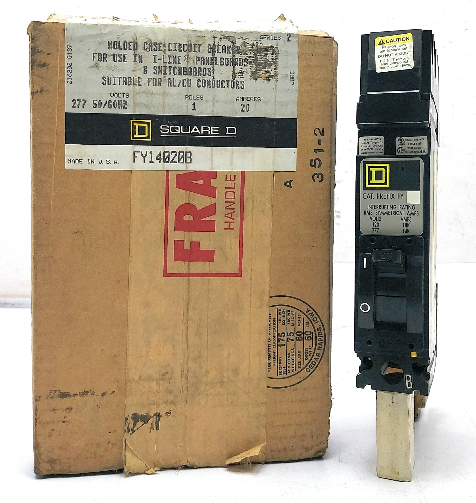 Square D FY14020B Circuit Breaker | eBay