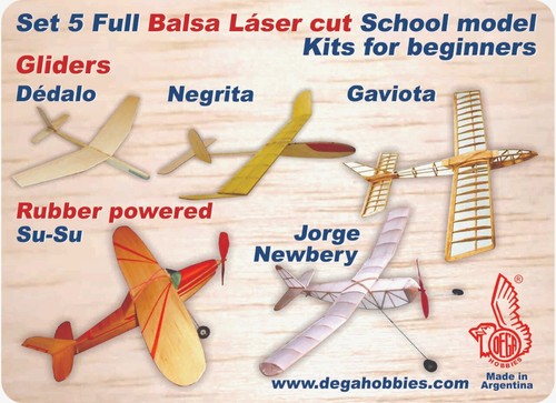 PACK Set 5 full balsa laser cut KITS school models for beginners | eBay