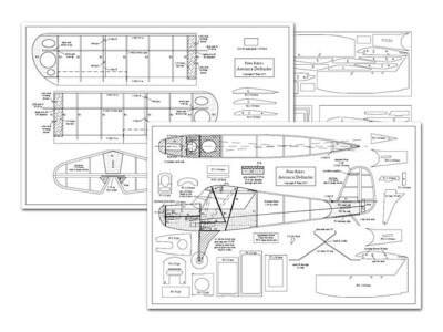 Aeronca Defender Electric 18" WS RC Model Airplane Printed Plans ...