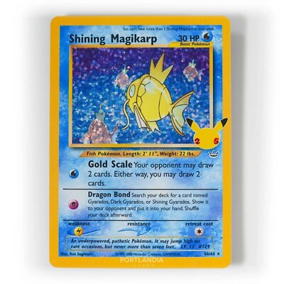 Pokemon - Shining Magikarp Holo - 66/64 - Celebrations 25th - Classic ...