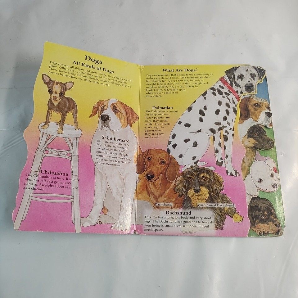 Dogs and Puppies at Your Fingertips Board Book Vintage Children's Kids ...