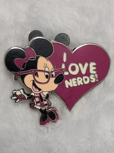 Disney Trading Pin Minnie Mouse I Love Nerds Nerds Rock Starter | eBay