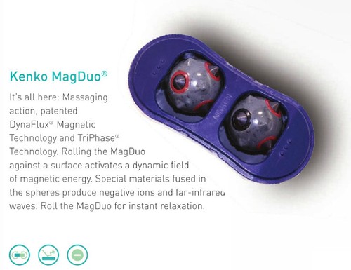 NEW - Nikken Kenko MagDuo Magnetic Stress Relieving Massager Magboy New ...
