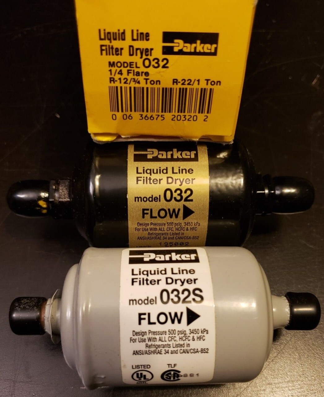 (Lot Of 2) Parker Liquid Line Filter Dryer Model 032 And Model 032S | eBay
