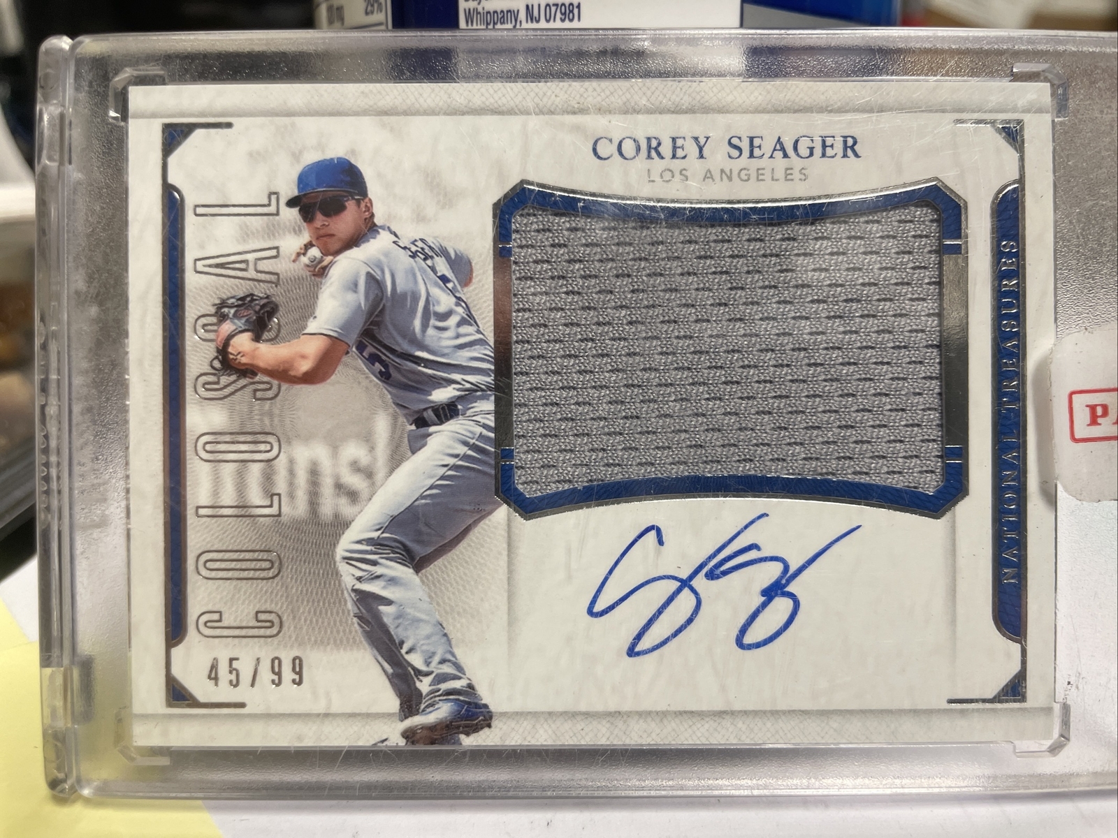 2016 National Treasures Corey Seager Colossal Signatures #90/99 ...