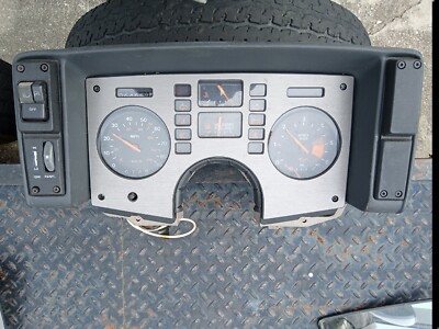 1985 pontiac fiero dash cluster with bezel and panel | eBay