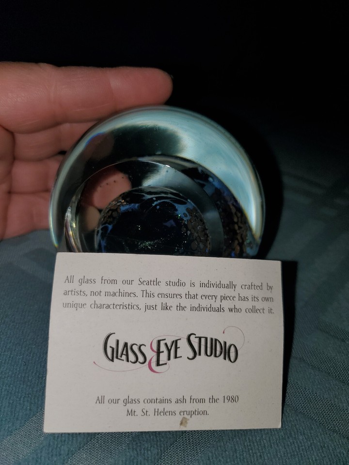 BLUE PLANET 2003 GLASS EYE STUDIO GES CELESTIAL SERIES ART GLASS ...