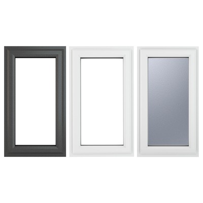 uPVC Window Made To Measure Double Glazed Glass & Frame Right Hand Side ...