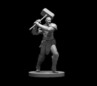 Goliath Barbarian 4 Maul for D&D Dungeons and Dragons Pathfinder DND ...