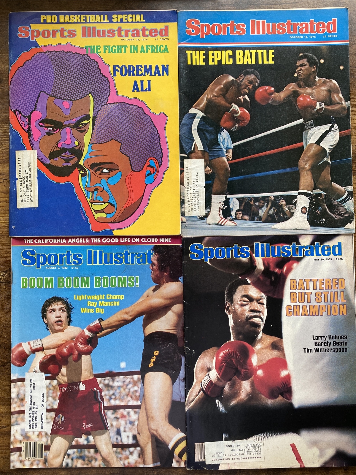 Vintage Lot Of 6 Sports Illustrated Magazines 1970’s 1980’s 1990’s ...