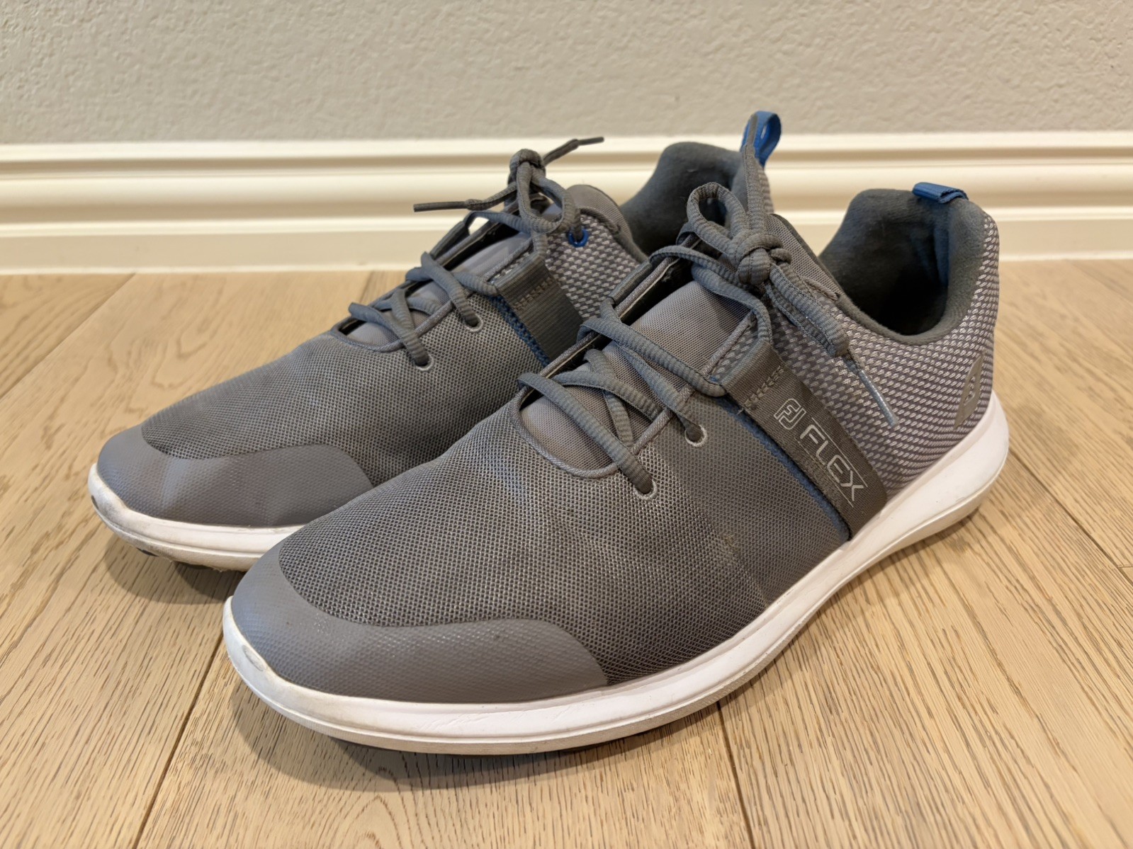 FootJoy FJ Mens Flex Spikeless Golf Shoes Grey Size 12M | eBay