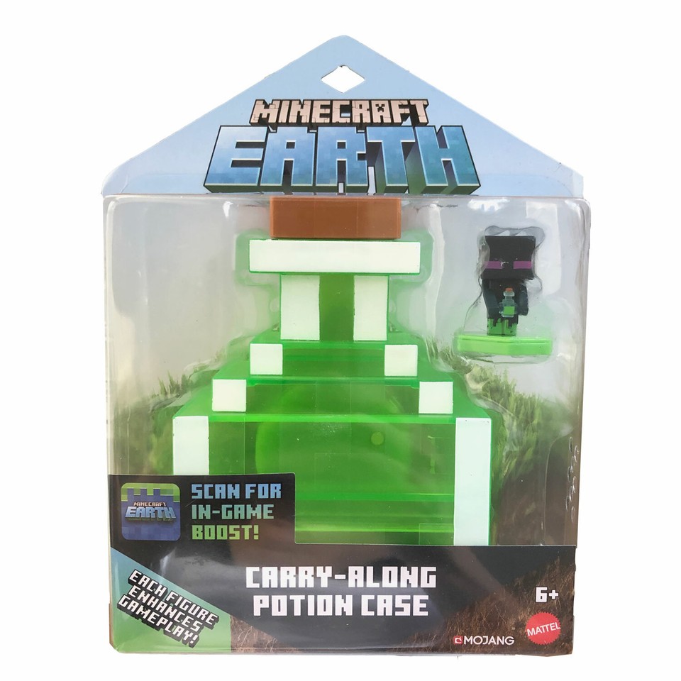 Minecraft Earth Carry Along Potion Case Set Green Enderman Rare New in ...