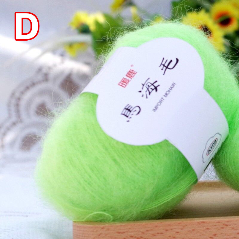 25g Soft Mohair Cashmere Wool Yarn DIY Knitting Crochet Shawl Scarf ...