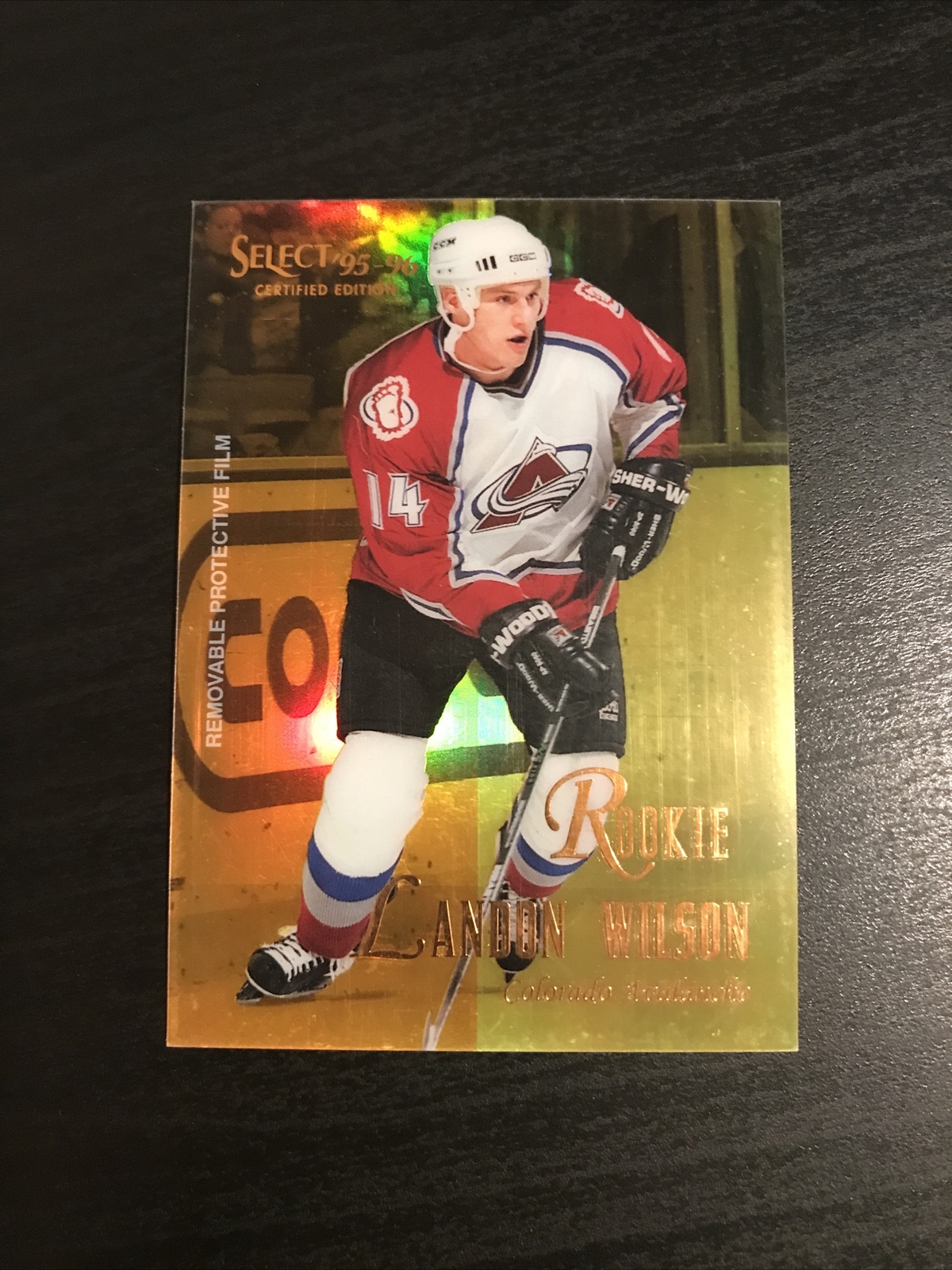 1995-96 Select Certified Mirror Gold #134 Landon Wilson Rookie ...