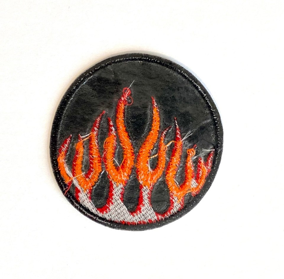 Racing Flames Embroidered Patch NEW Iron-on/Sew-on | eBay