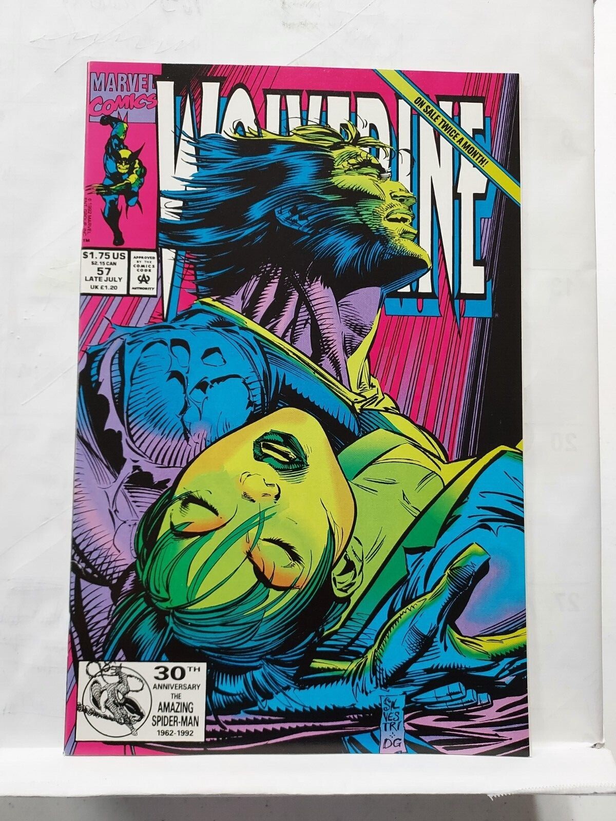 Wolverine #57 NM+ Lot of 2 (1992) 💥 Key Death of Mariko Yashida Marvel ...