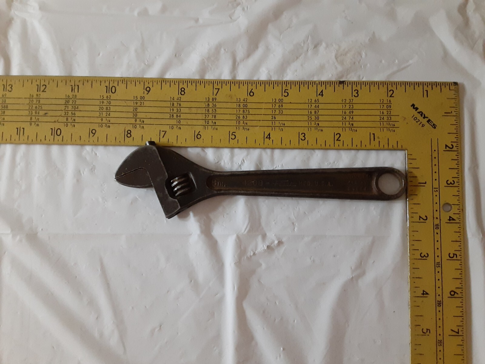 Vintage Fleet Tools 8" Adjustable Wrench 4208 USA | eBay