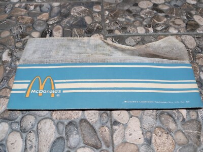 McDonald's Vintage Cellucap Light Blue Small Size Has Age Stains | eBay